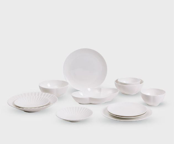 [WhiteBloom] Edel 22-Piece Home set, Serving for 4 – HANKOOK DOJAGI