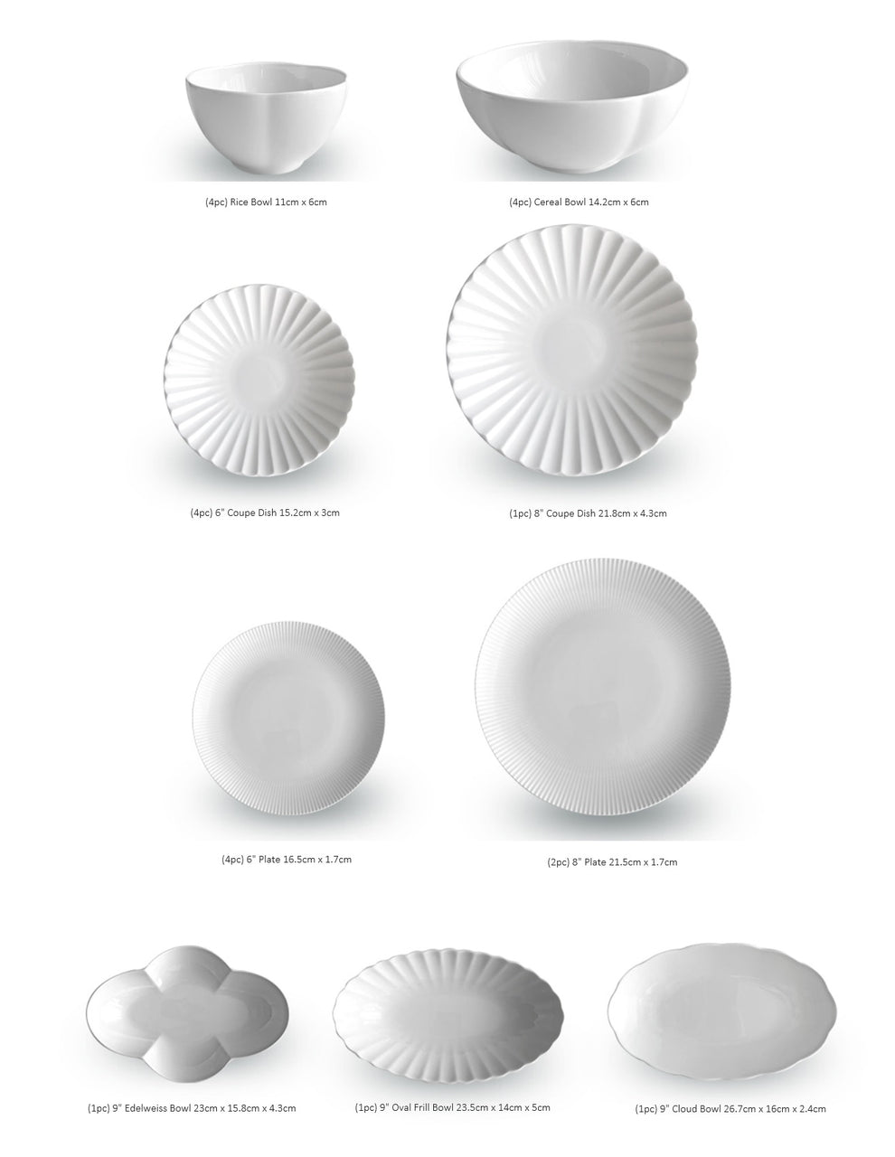 [WhiteBloom] Edel 22-Piece Home set, Serving for 4 – HANKOOK DOJAGI