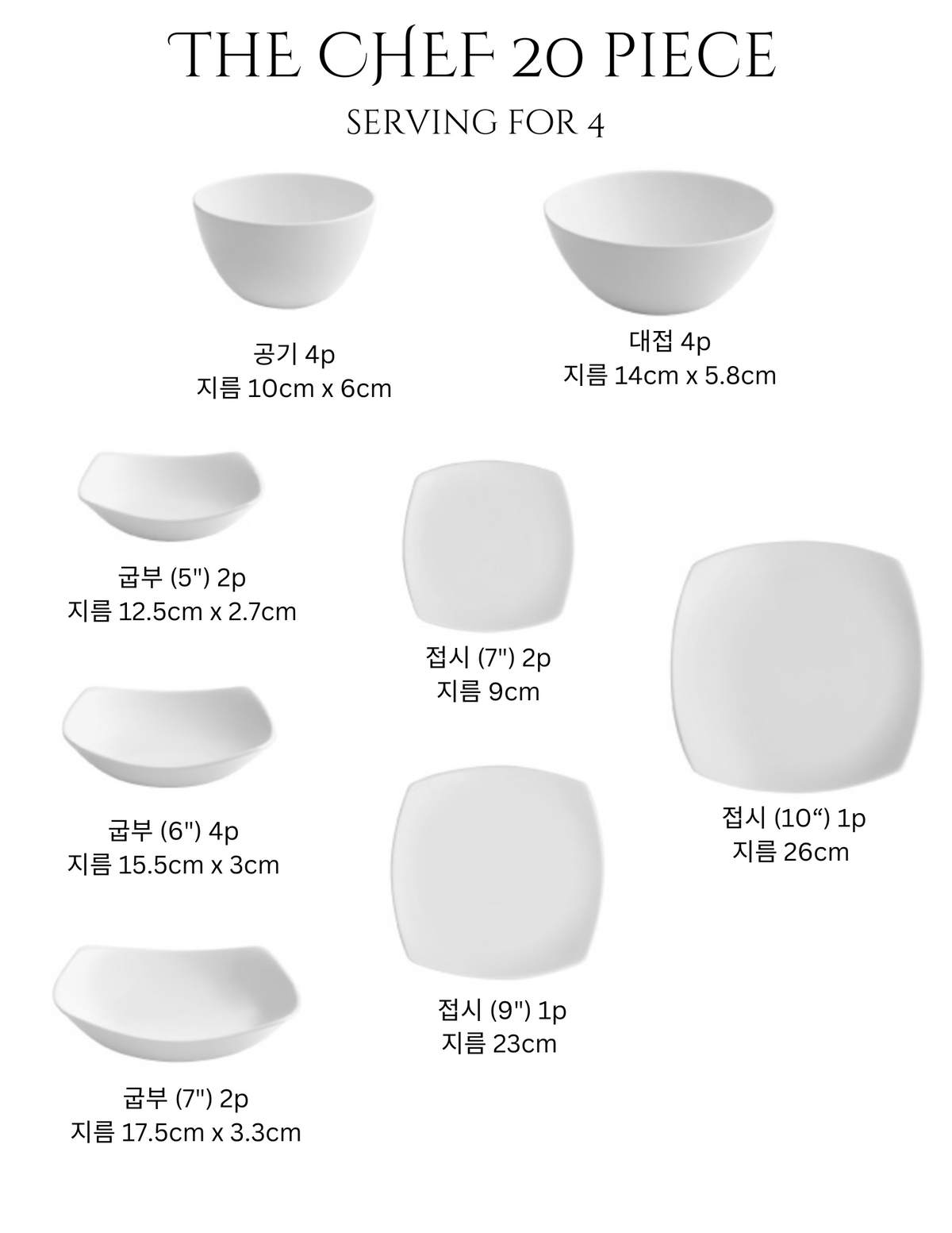 The Chef - Dinnerware Set (20pc) – Hankook Chinaware USA