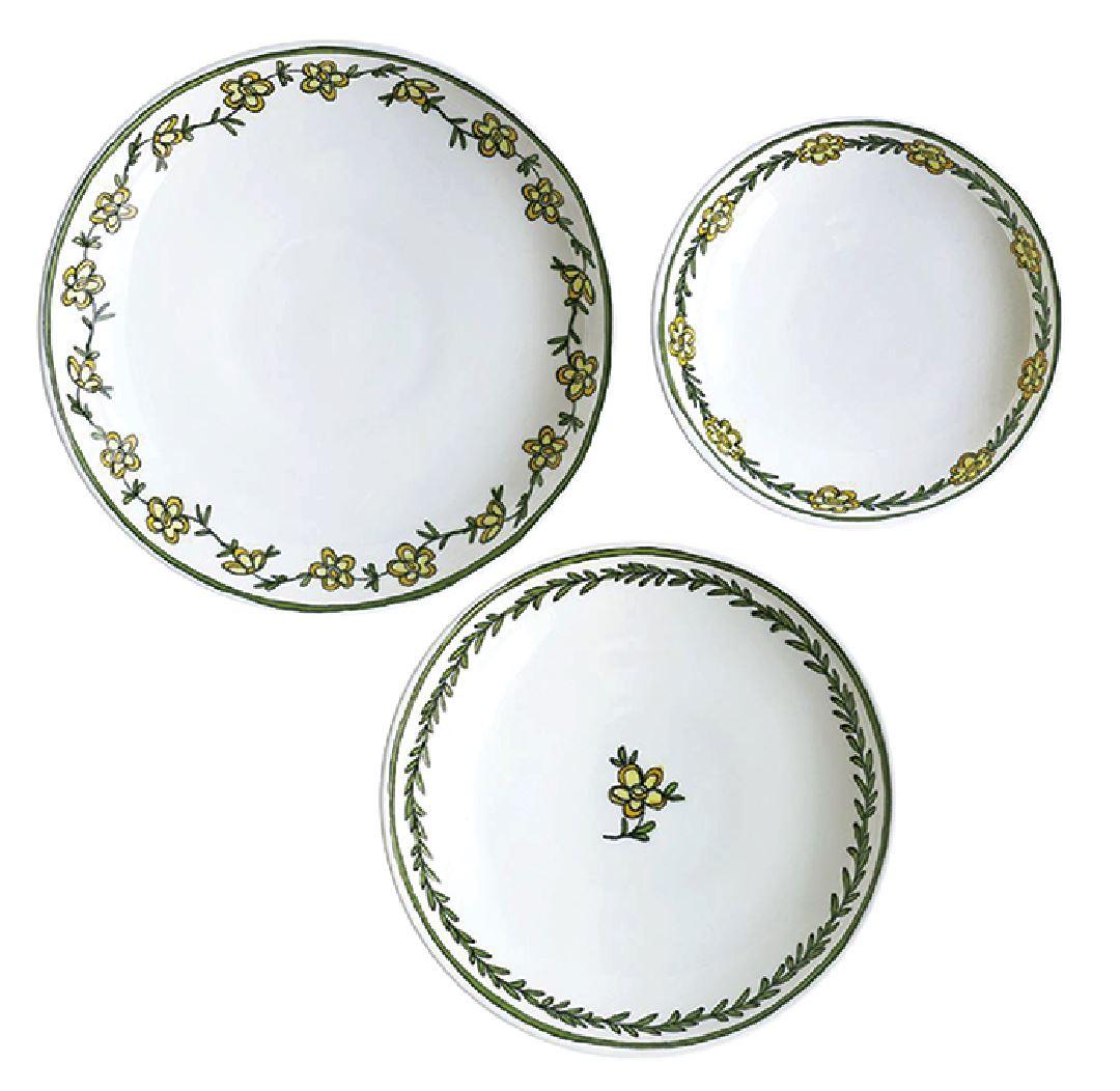 [Twig New York] Daisy Chain Assorted Canape Dish set, 3pcs (S, M, L ...