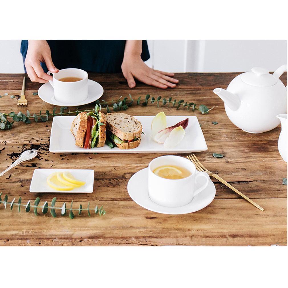 [Whitebloom] 13" Linen Rectangular Plate – HANKOOK DOJAGI