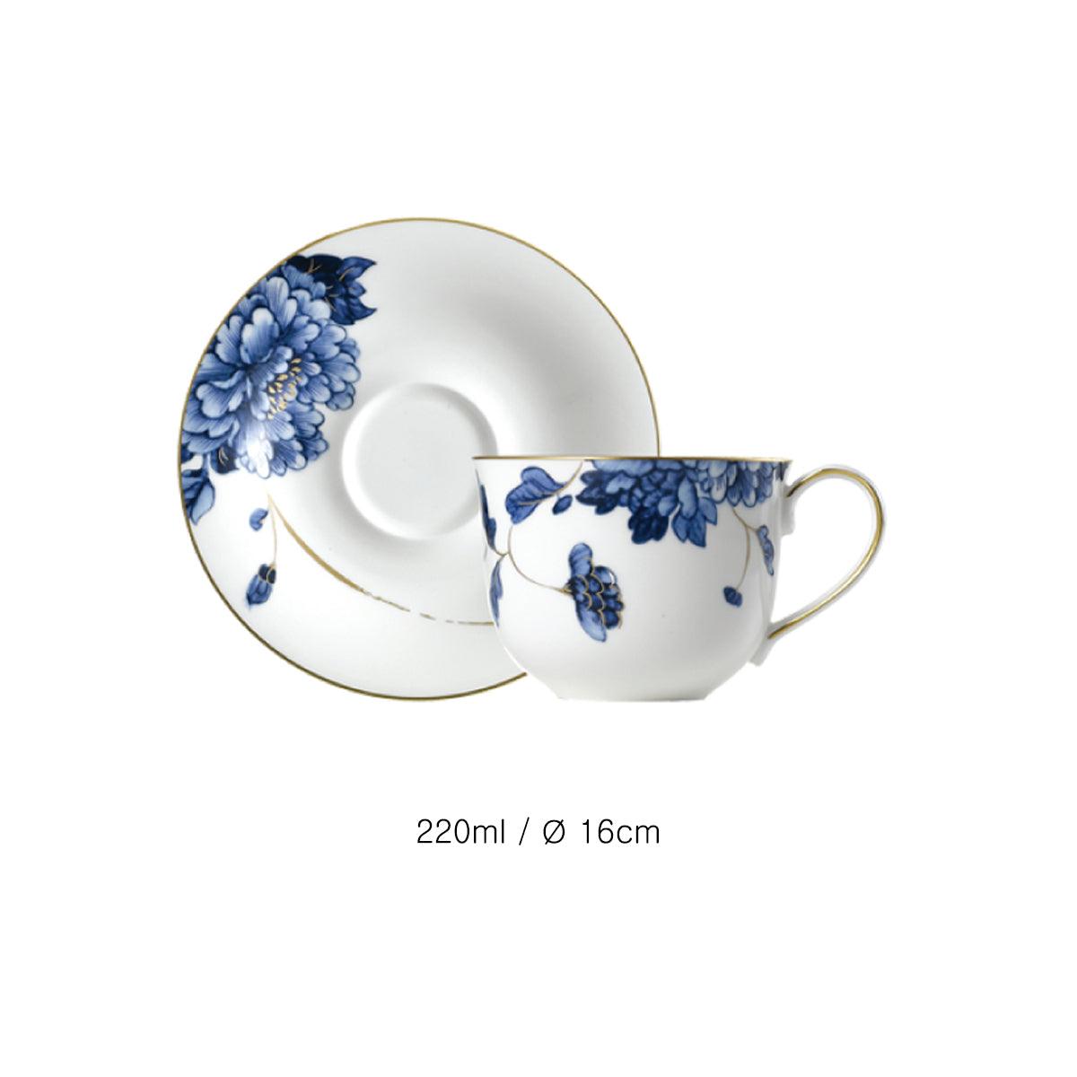 [Prouna] Emperor Flower Coffee Set for 2 – HANKOOK DOJAGI